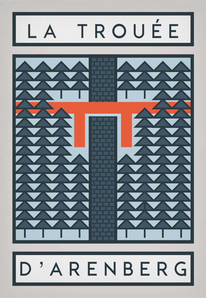 The Routes: The Arenberg Trench, Paris-Roubaix | Cycling Art Print ...