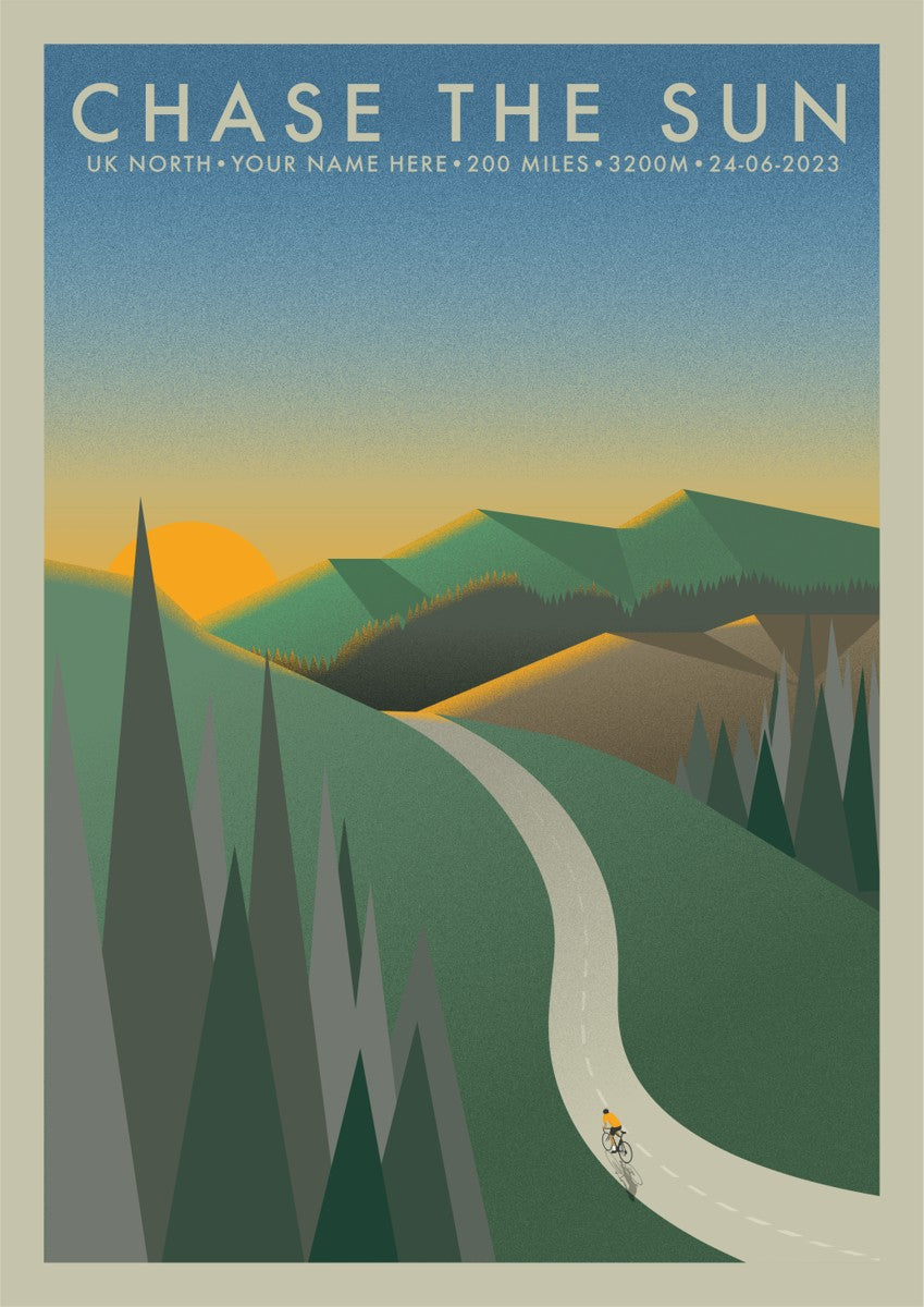 Chase The Sun North [Personalised] | The Adventure Collection | Cyclin ...