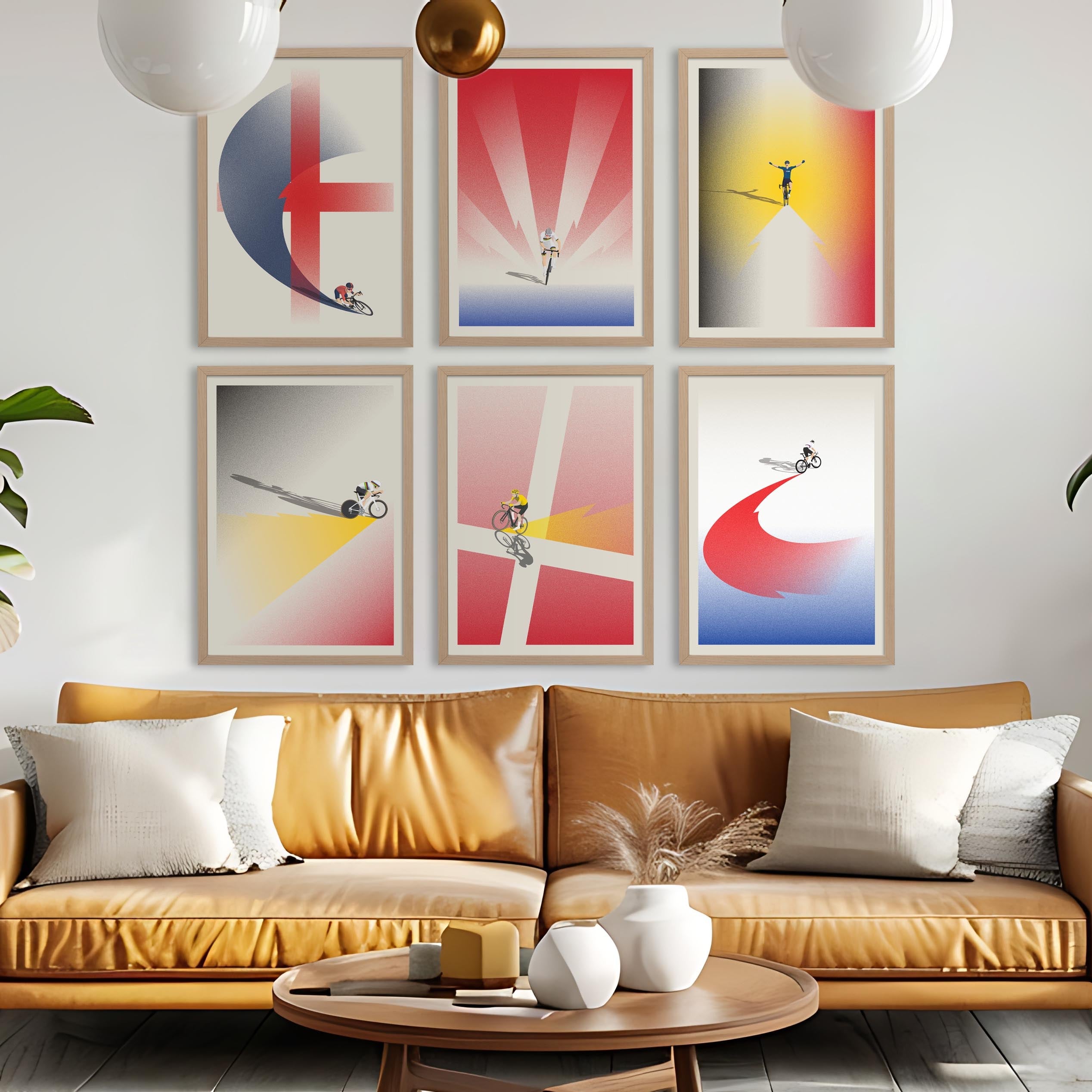 The Superheroes Collection | Cycling Art Prints | Handmade Cyclist ...