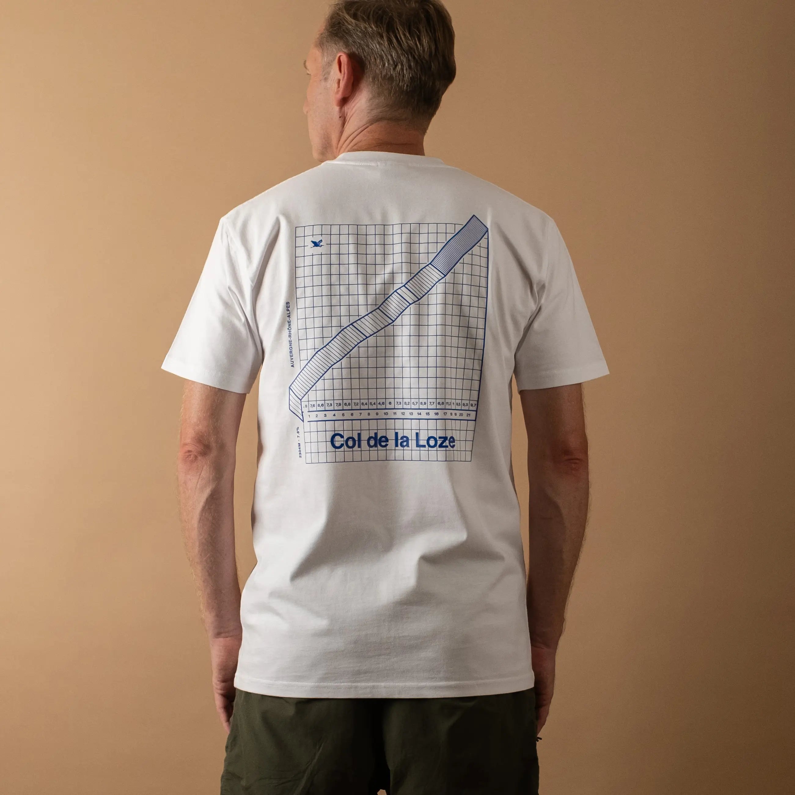 Fausto Heron Logo T-shirt White | Handmade Cyclist – The Handmade Cyclist