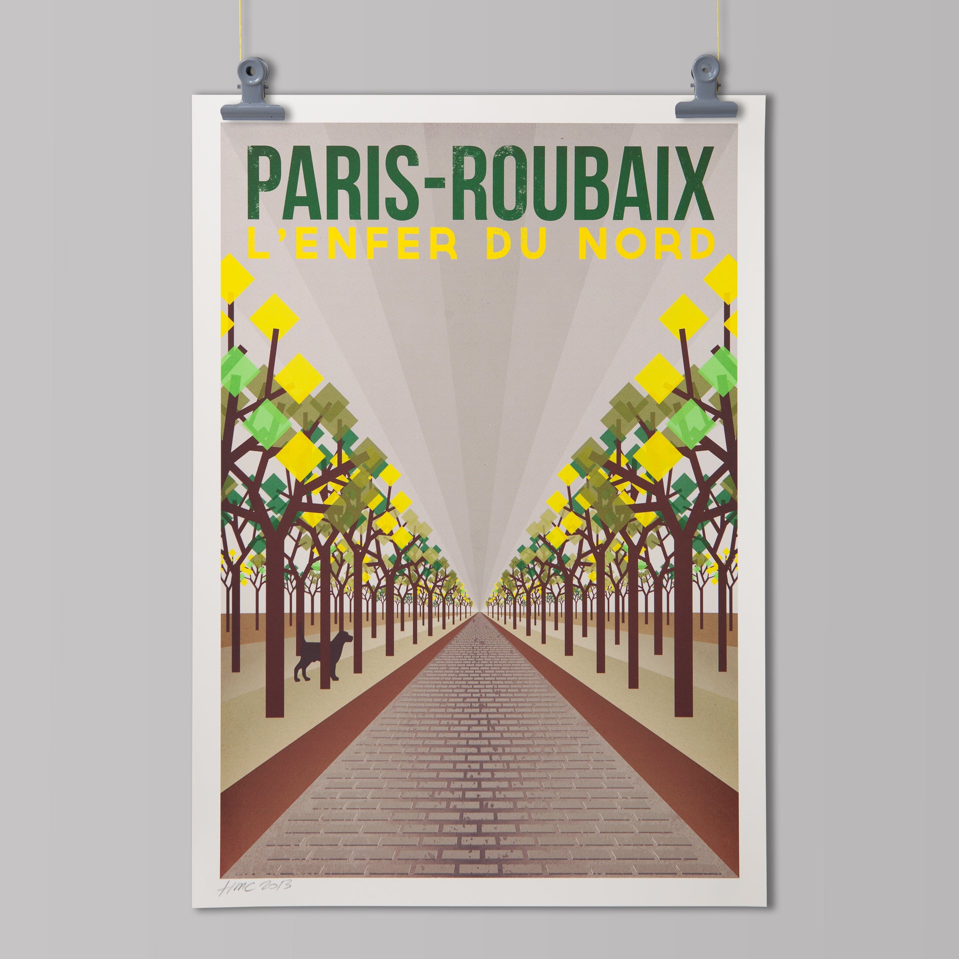 The Monuments Collection | Cycling Art Print | Handmade Cyclist – The ...