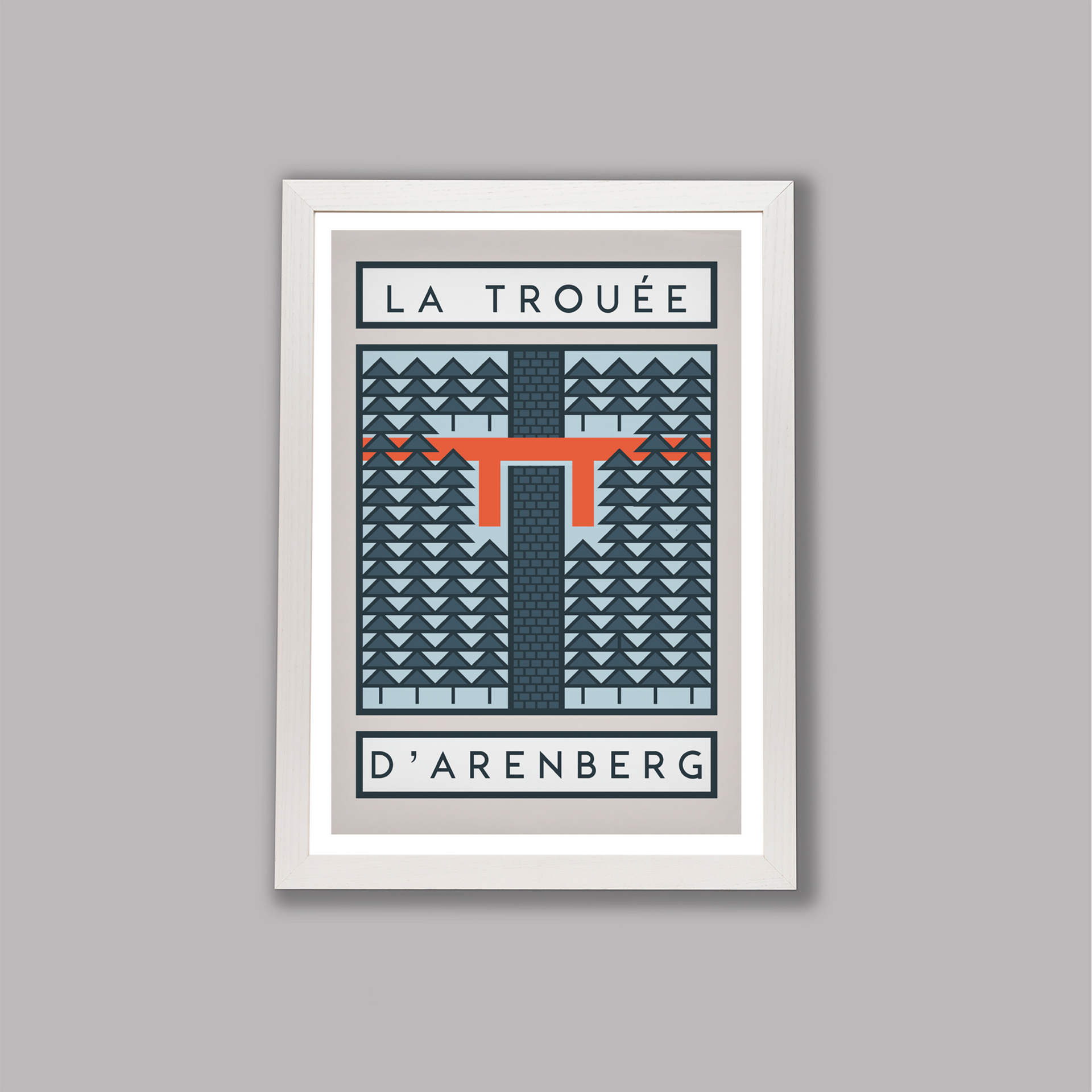 The Routes: The Arenberg Trench, Paris-Roubaix | Cycling Art Print ...