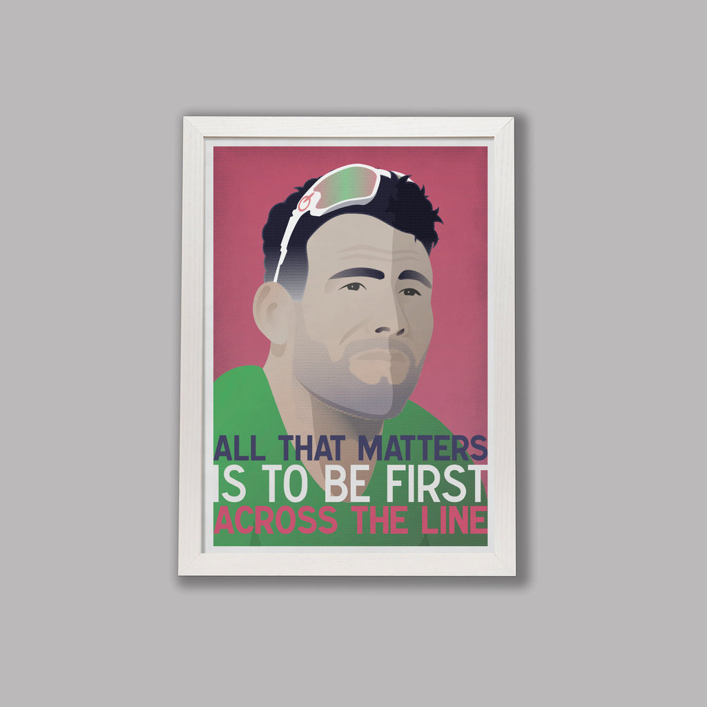 Cycling Art Print | Mark Cavendish | Handmade Cyclist – The Handmade ...