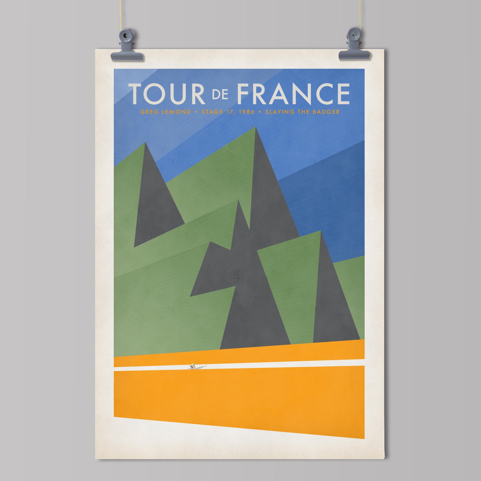 The Grand Tour Collection | Cycling Art Print | Handmade Cyclist – The ...
